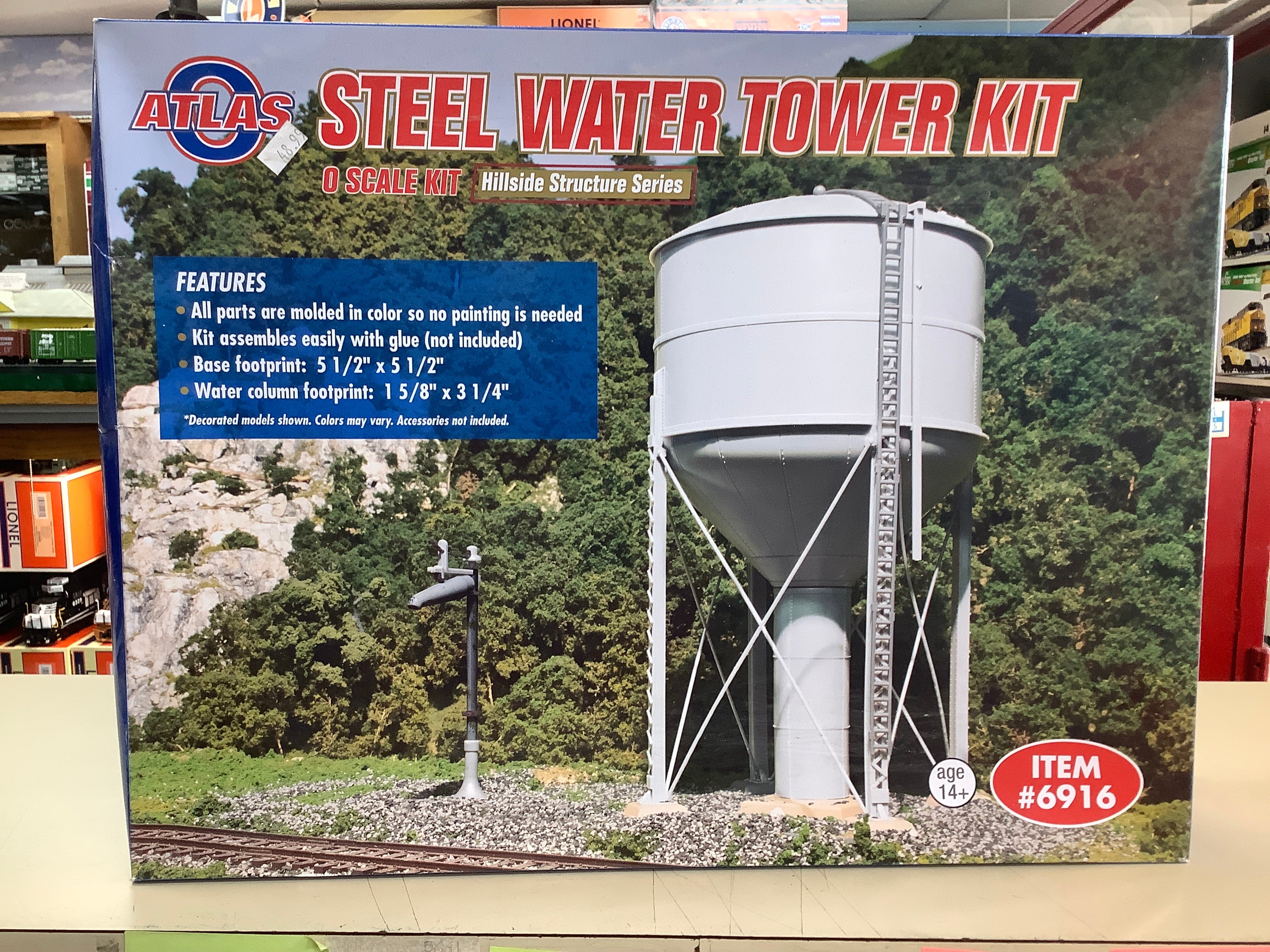 Atlas O 6916 Steel Water Tower Kit | Model Train Crossing