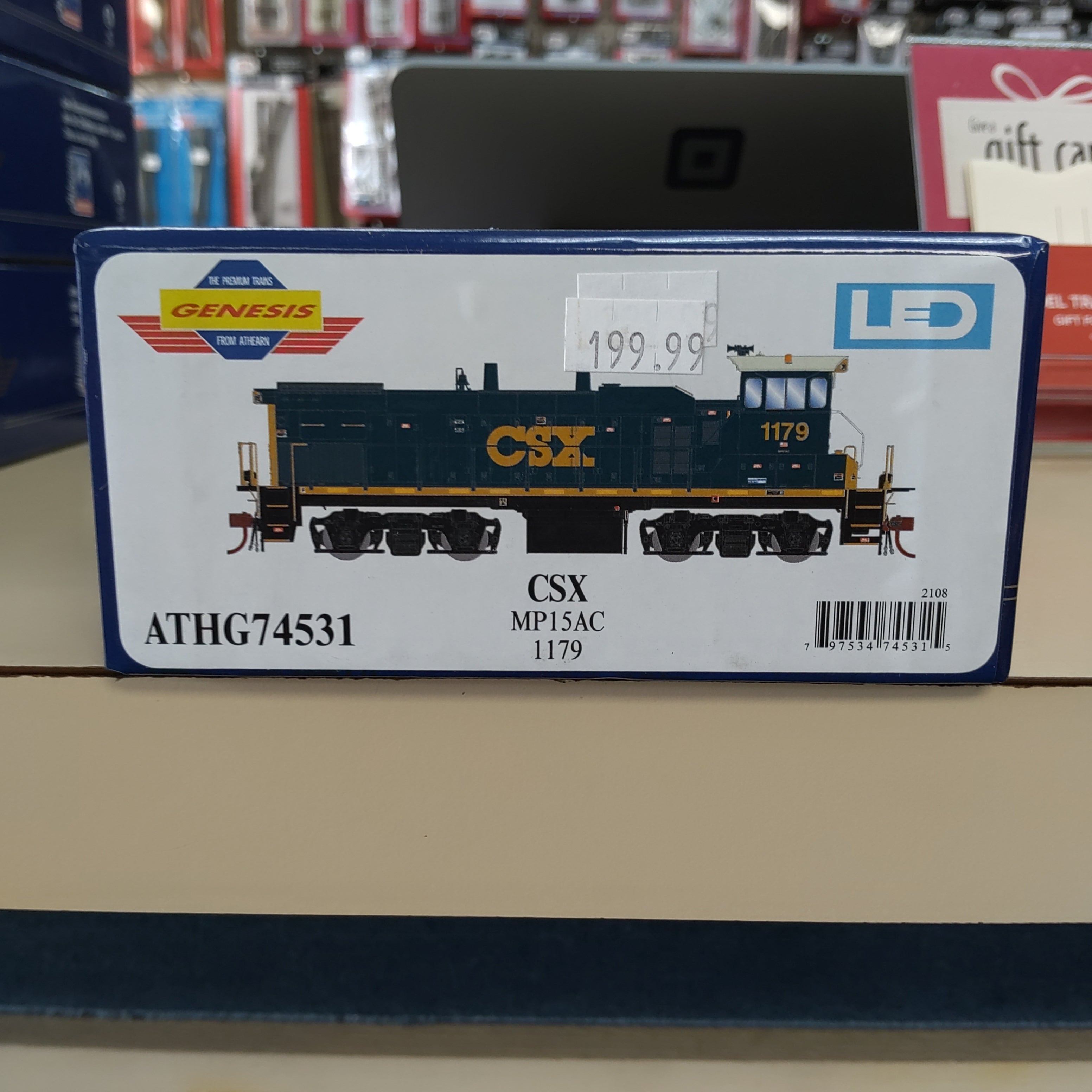 athearn athg74531 CSX MP15AC #1179 | Model Train Crossing